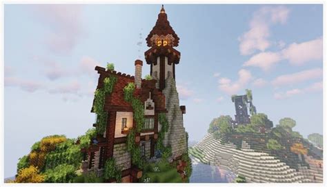 Minecraft House With Witches Tower Minecraft Houses Minecraft