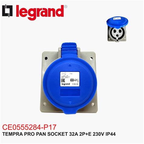 Jual Legrand P17 Ip44 Tempra Pro Pan Socket 32a 2pe 230v Shopee