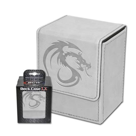 Bcw Red Deck Case Lx Gaming Card Leatherette Storage Box