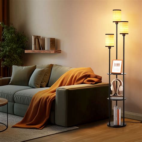 Ebern Designs 70 Tray Table Floor Lamp Wayfair