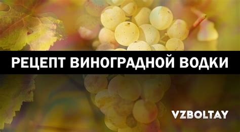 Виноградная водка – делаем кизлярку в домашних условиях