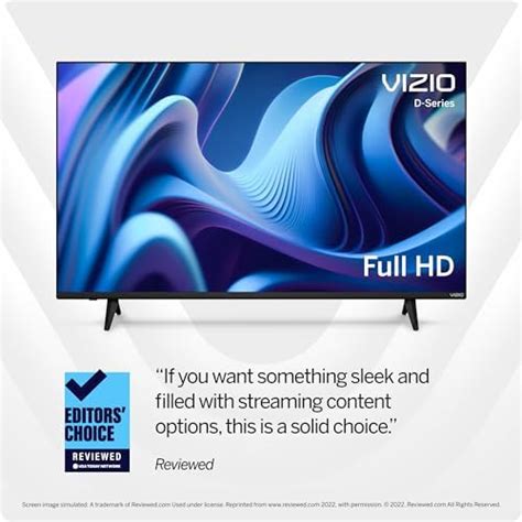 Vizio 40 Inch D Series Full Hd 1080p Smart Tv With Amd Freesync Apple