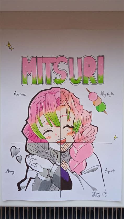 Mitsuri In 4 Different Styles