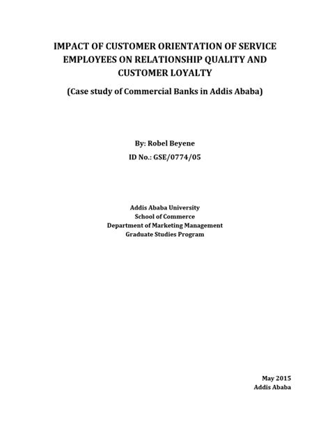 Robel Beyene Pdf Marketing Customer