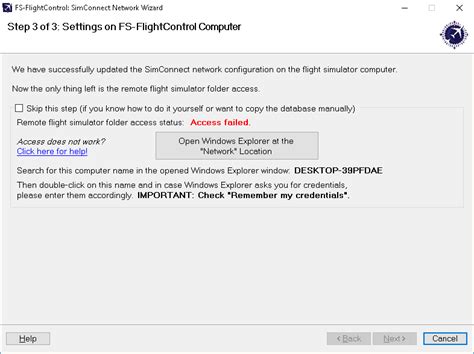 SimConnect Network Wizard FS FlightControl Manual