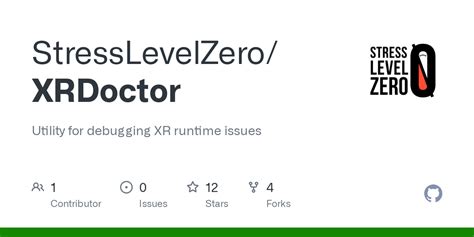 GitHub StressLevelZero XRDoctor Utility For Debugging XR Runtime Issues