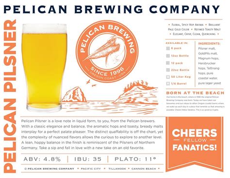 Pelican Brewing Company Promotes Pelican Pilsner To Year Round Status