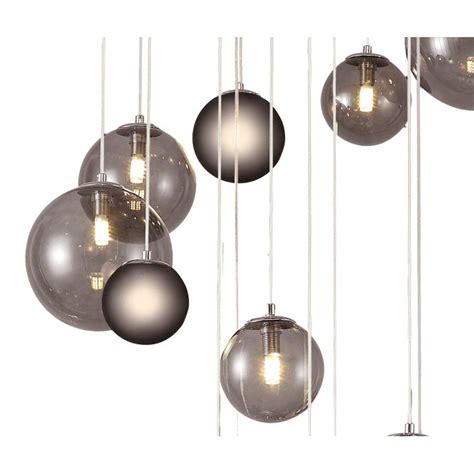 Reg9567 Regor Pendant 16 Light In A Chromesmokedblack Finish Ceiling Pendant Lights Ceiling