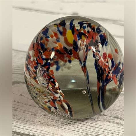 Accents Vintage Glass Art Swirls Paperweight Poshmark
