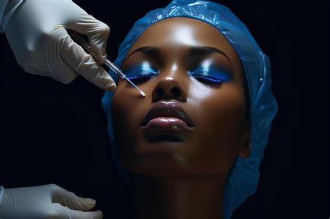 Woman Getting Injected For Cosmetic Facial Premium Ai Generated Image