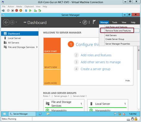 Simple Step Convert Gui To Server Core In Windows Server 2012 R2