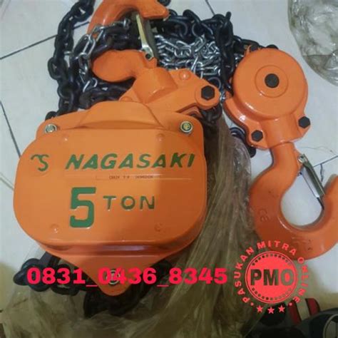 Jual Chain Block Nagasaki 5 Ton 6 Meter Original Asli Japan Takel