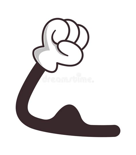 Muscular Arm Cartoon Drawing