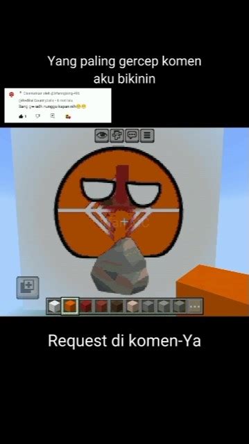 Bikin Pixel Art Pp Redballcountryballs Di Minecraft Minecraft Pixelart Shorts Youtube