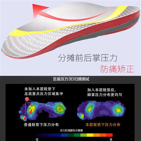 足弓支撑拖鞋防滑鞋垫大码变小脚跟痛专用运动腿形矫正扁平足垫 虎窝淘