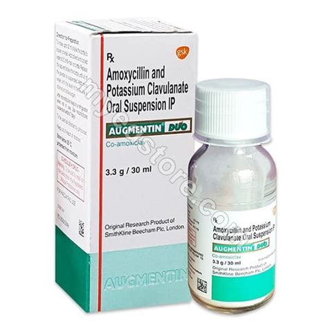 Augmentin Syrup Amoxicillin Clavulanic Acid My Ed Store