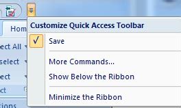 Quick Access Toolbar