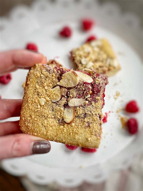 Homemade Raspberry Jam Squares Sweet Savory And Steph