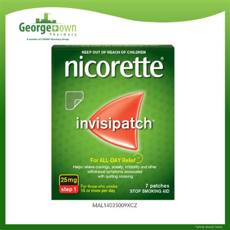 Nicorette 25mg16hr Invisi Transdermal Patch Step 1 7s Shopee Malaysia