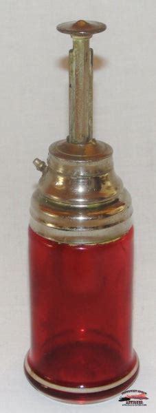 Victorian Cranberry Enameled Perfume Atomizer Southwest Spirit