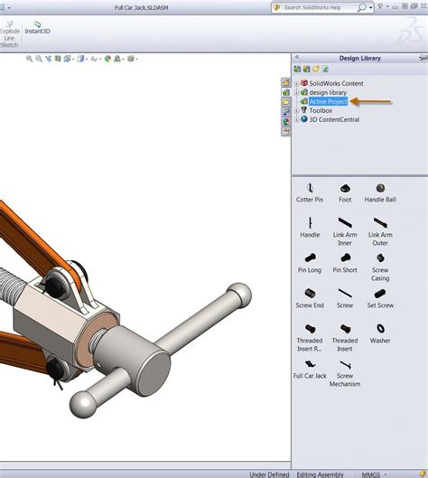 Using The SOLIDWORKS Design Library For Quick Access To Files