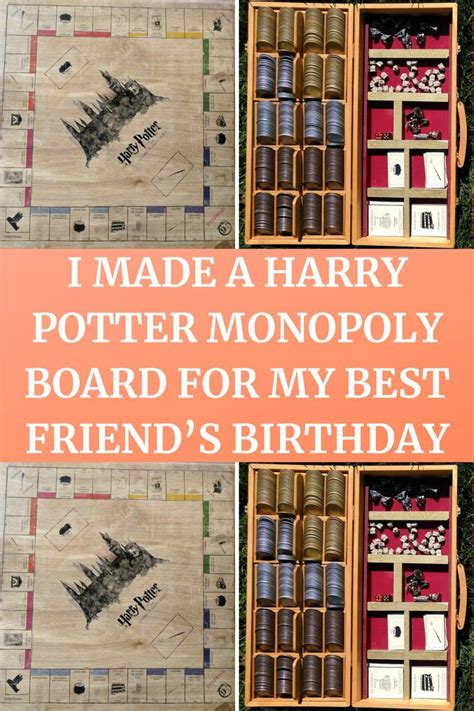 I Made A Harry Potter Monopoly Board For My Best Friends Birthday