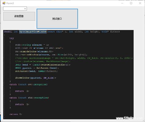 Opencv Imshow 窗口嵌入到winform中 Opencv软件 Halcon视觉技术网