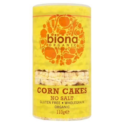 Biona Organic Corn Cakes No Salt Low Fat 110g Europafoodxb
