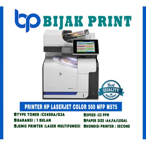 Jual Printer Hp Laserjet 500 Color Mfp M575 Putih Jakarta Pusat