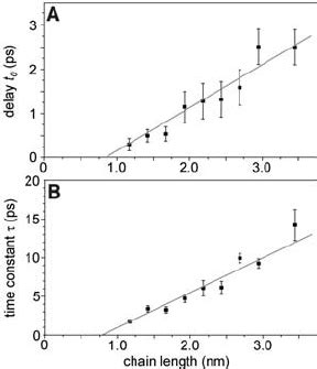 A Dependence On Chain Length Of The Delay Time T Between The