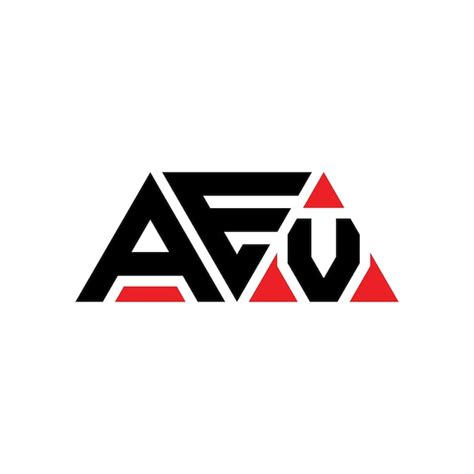 Diseño De Logotipo De Letra Triangular De Aev Con Forma De Triángulo