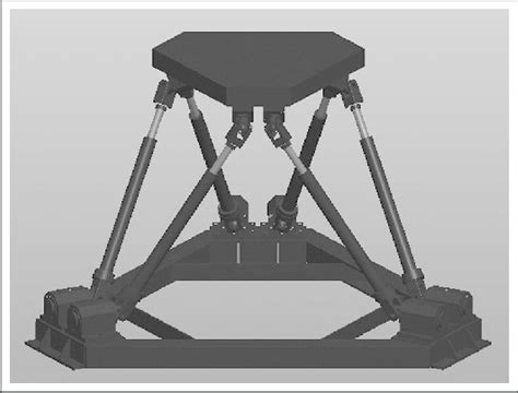 Schematic Diagram Of The 6 Dof Parallel Manipulator Download