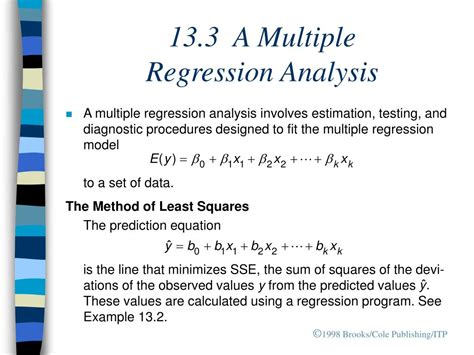 Ppt Chapter 13 Multiple Regression Analysis Powerpoint Presentation