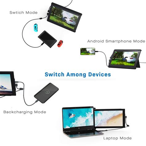 Trio Portable Monitor For Laptop Mobile Dual Triple Screen P Ips Display Laptop