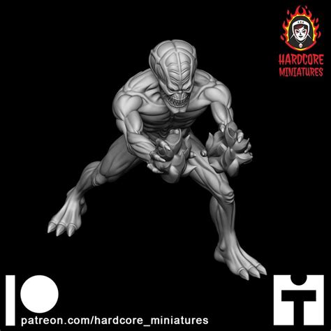 3d Printable Archdemon Firing By Hardcore Miniatures