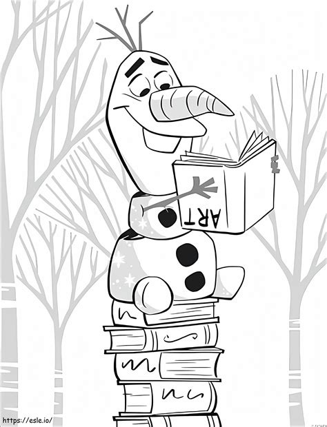 Dibujos Para Colorear De Olaf El Muñeco De Nieve De Frozen
