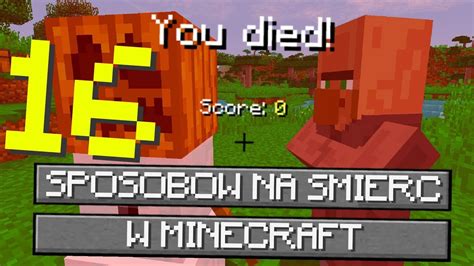 16 Nowych SposobÓw Na ŚmierĆ W Minecraft Youtube