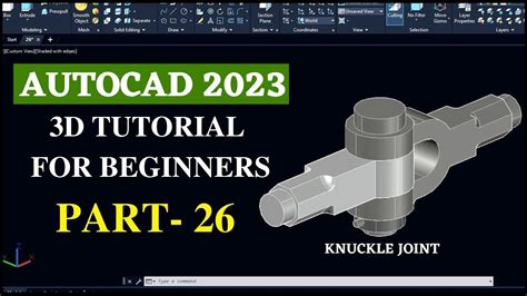AutoCAD 2023 3D Tutorial For Beginners AutoCAD Bangla Tutorial