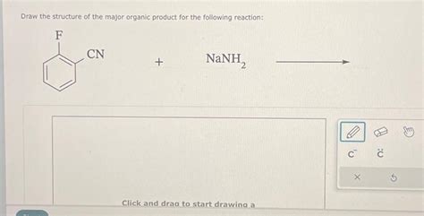 Solved Draw The Structure Of The Major Organic Product For Chegg