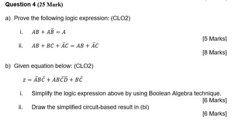 Solved Question Mark A Prove The Following Logic Chegg