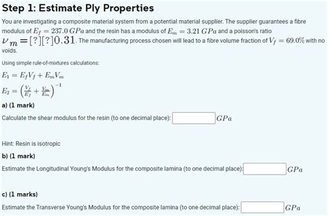 [solved] i am trying to calculate the shear modulus of the resin and