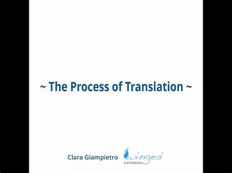 The Translation Of Technical Texts Is A