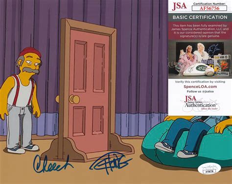 Cheech Marin And Tommy Chong Signed The Simpsons 8x10 Photo Jsa Coa