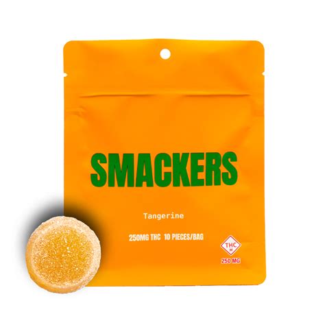 Smackers Smackers Tangerine Gummies 250mg