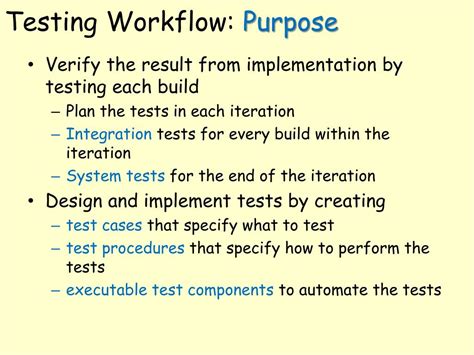 PPT Testing Workflow PowerPoint Presentation Free Download ID 5125185