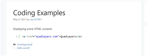Display Code In Wordpress 3 Methods Quadlayers
