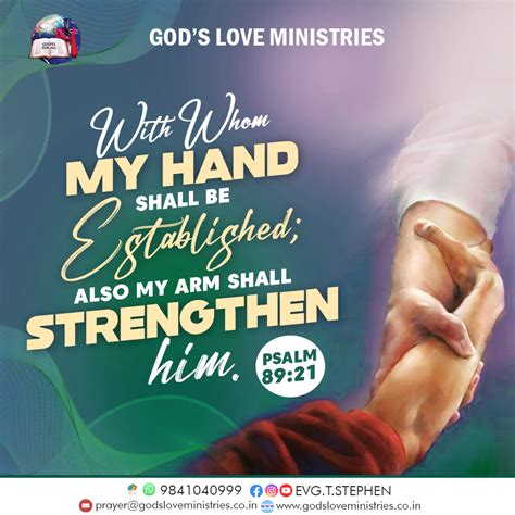 Psalm 89 21 God S Love Ministries Today S Promise