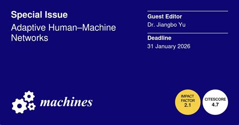 Specialissue Callforpapers Machines Mdpi
