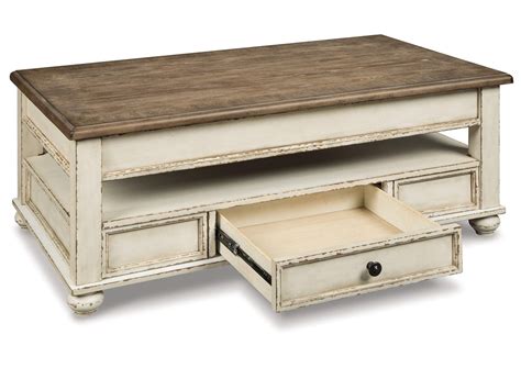 Realyn Coffee Table With Lift Top