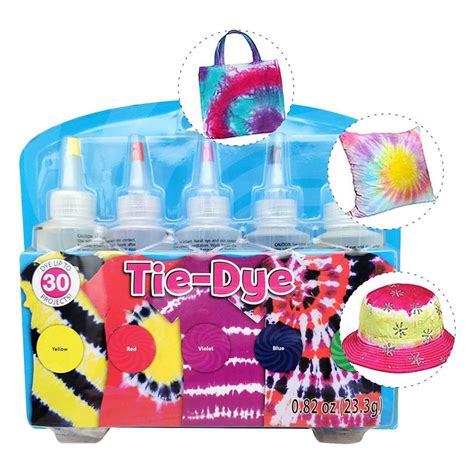 5pc Suit Diy Tie Dye Clothes Suit For Fabric Texti Grandado